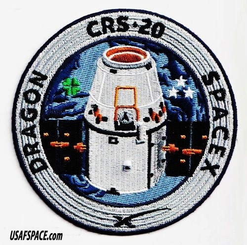 Authentic CRS-20 SPACEX FALCON-9 DRAGON ISS NASA RESUPPLY Mission Employee PATCH | eBay