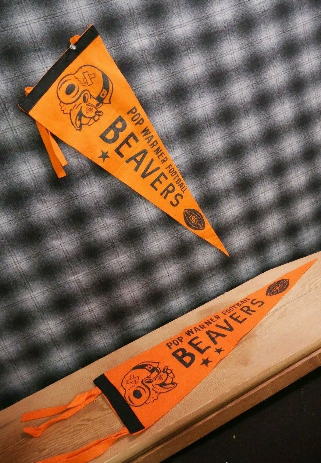 1960s Oregon State Beavers Felt Pennant OSU Pop Warner Football 1965-66 ...