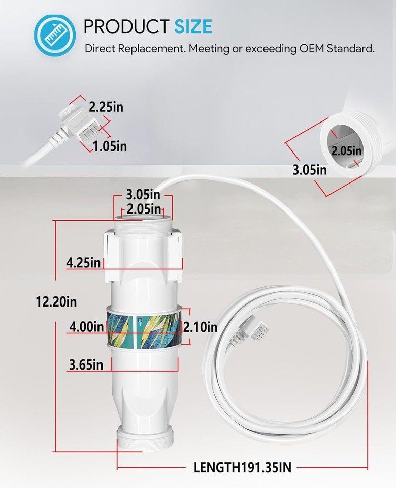 for Hayward TurboCell 40,000 Gallons T-CELL-15-SWP Salt ChIorination ...