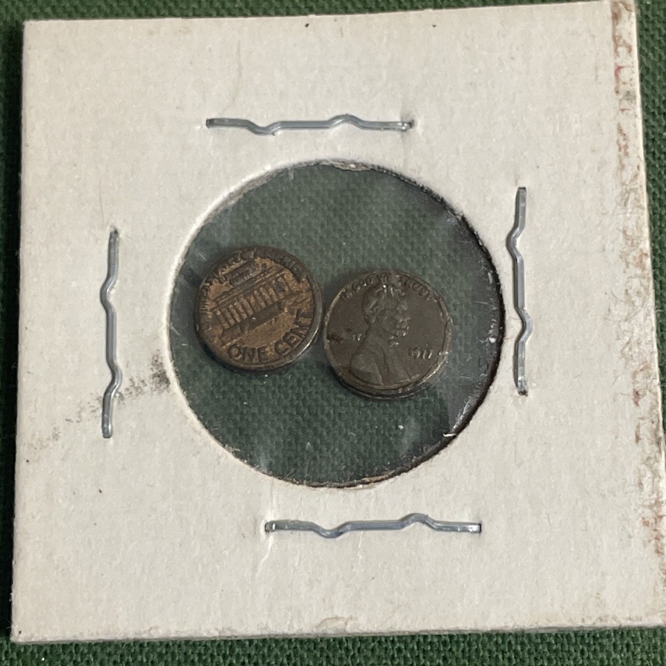 Vintage Set Of Two 1977 Miniature Pennies Collectible Tokens | eBay
