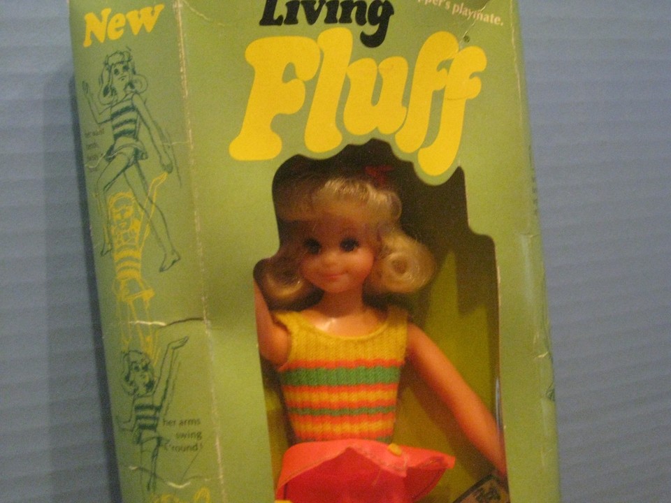 RARE VINTAGE BARBIE MATTEL MOD LIVING FLUFF DOLL NRFB CUTE | eBay