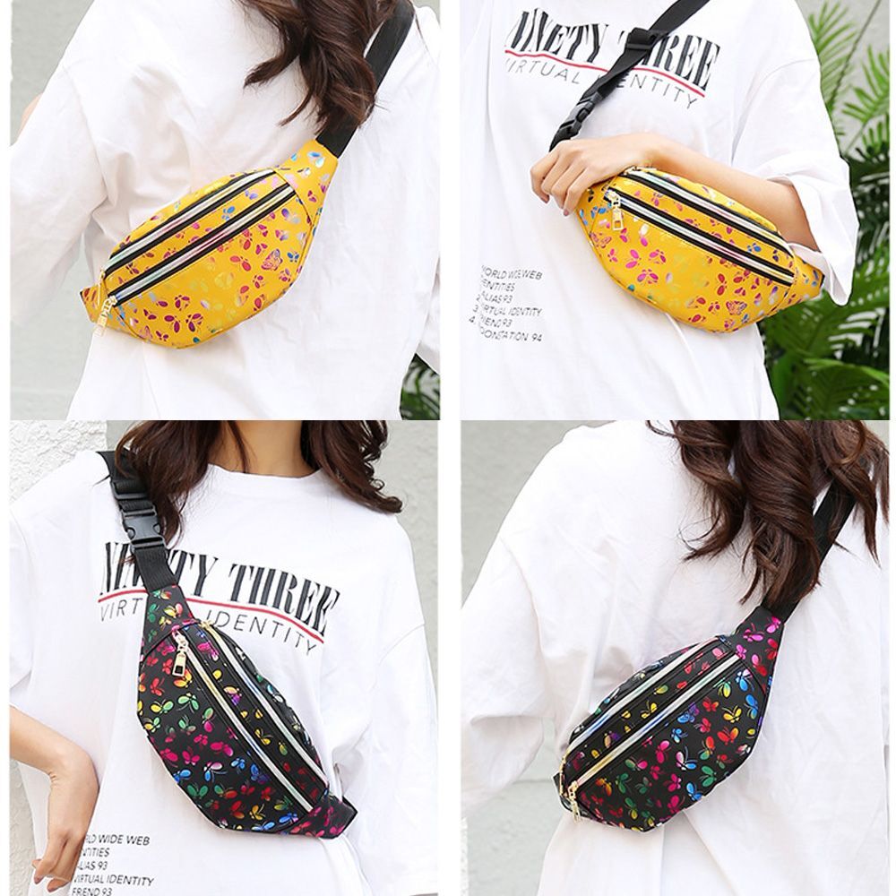 Cartoon Fanny Pack Mobile Phone Pouch Printed Waist Bag Girls Bum Bag ...