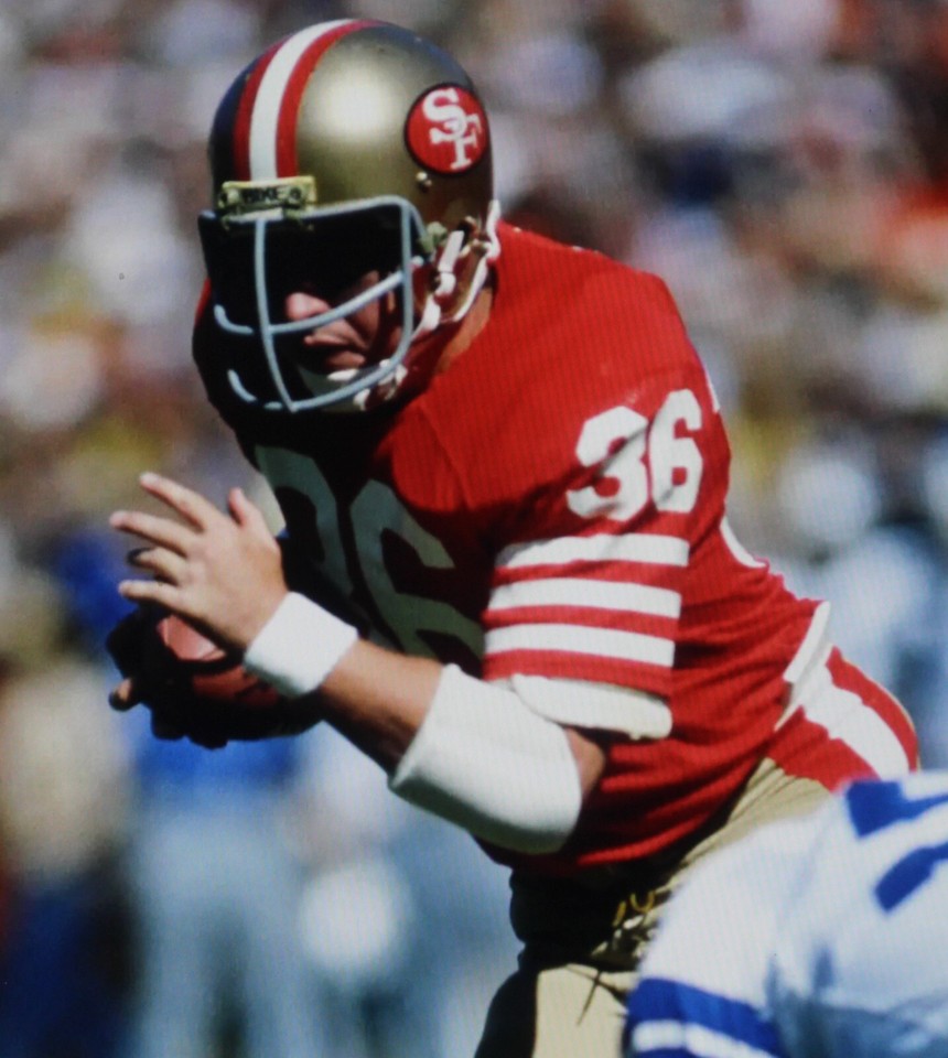 70s 49ERS, PAUL HOFER STYLE, BIKE 1ST GEN, AIR POWER, RED DOT FOOTBALL HELMET! | eBay