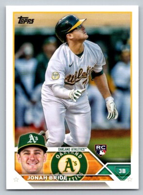 2023 Topps Series 1 #95 Jonah Bride - Oakland Athletics RC | eBay