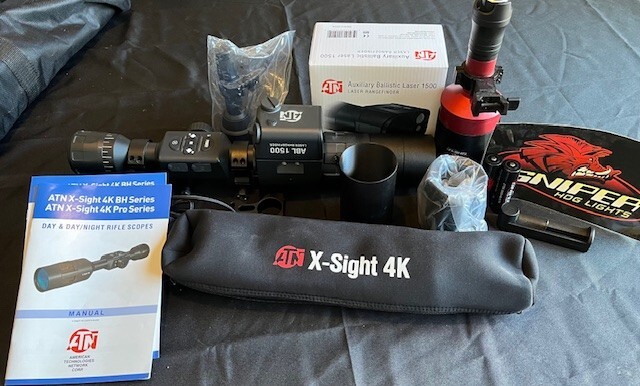 ANT XSight 4K Pro 3-14x, ABL 1500 Rangefinder, Upgraded IR Light Night ...
