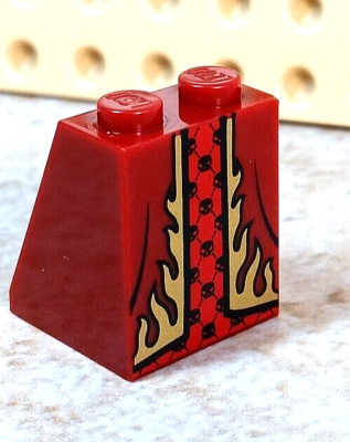 LEGO Skull Flames Skirt Dress Robe Dark Red Gold Fire Legs Body Part ...