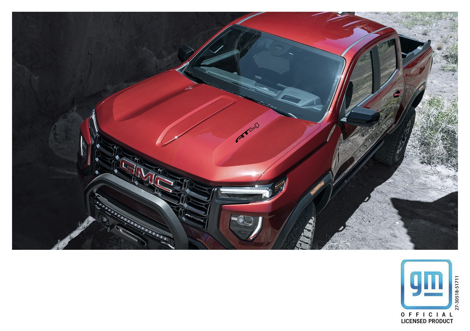 2023 2024 2025 GMC Canyon AT4 Matte Black Hood Decals Set 2 GM Licensed ...