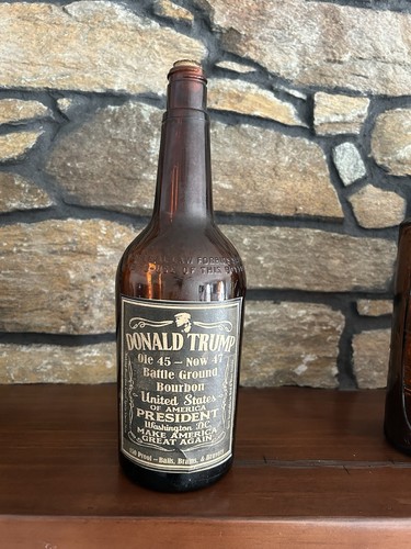 Vintage Post-Prohibition Whiskey Bottle With Commemorative President ...