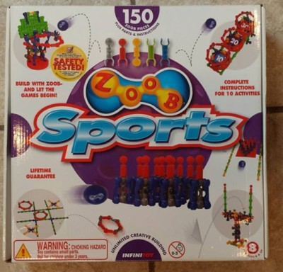 ZOOB Sports Kit game creative building 150+ Pieces 10 Activities w ...