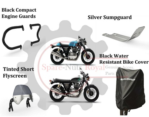 Royal Enfield Interceptor 650 "Compact Engine Guards" Combo Pack Of 4 ...