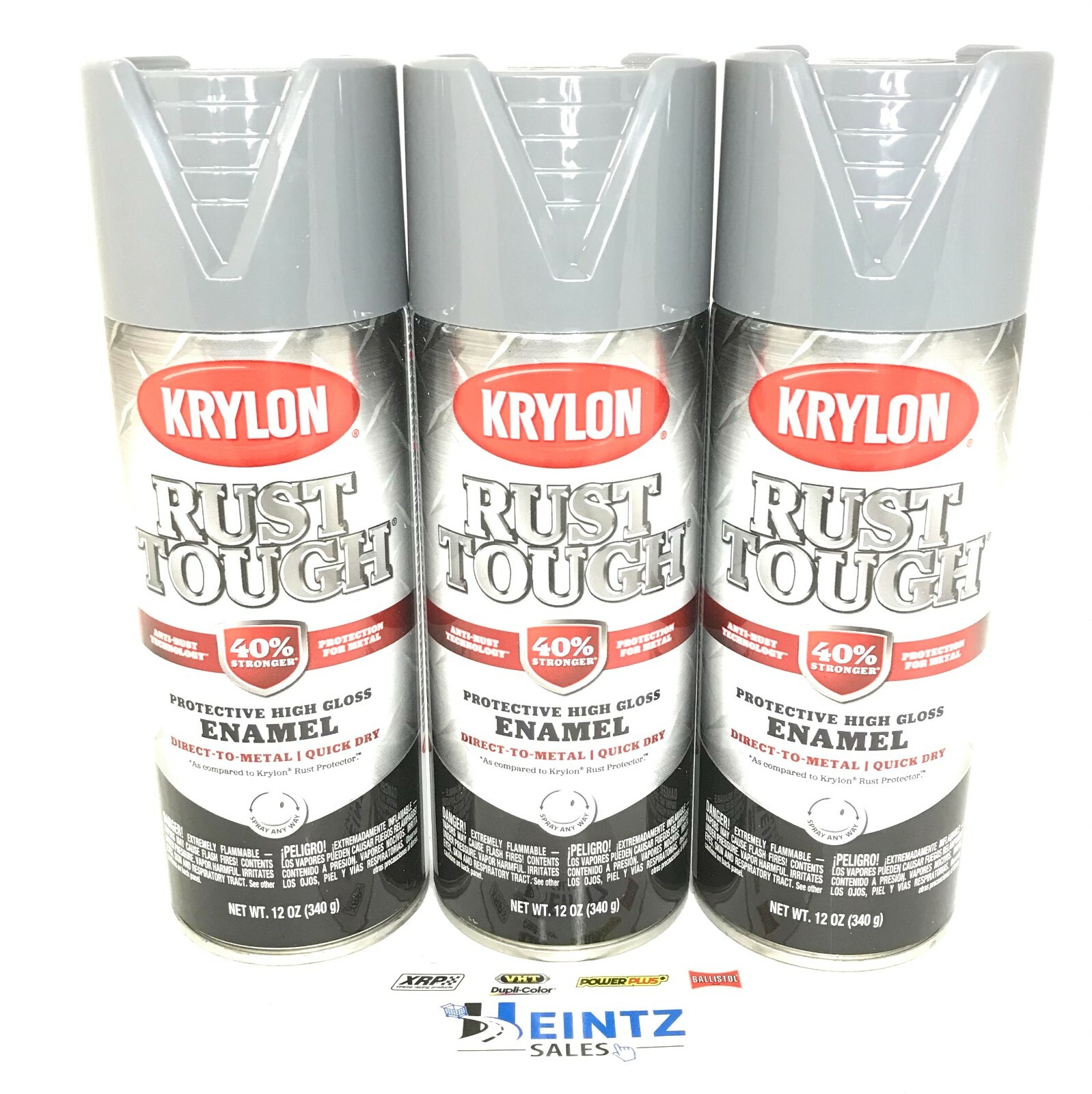 KRYLON RTA9206 Rust Tough GLOSS Battleship Gray Primer - Max Protection ...