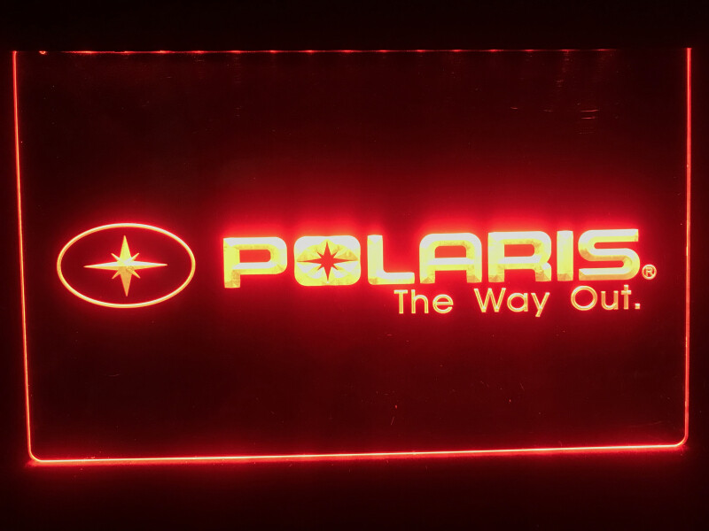 Polaris Snowmobile Logo LED Neon Light Sign gift decor bar club pub ...