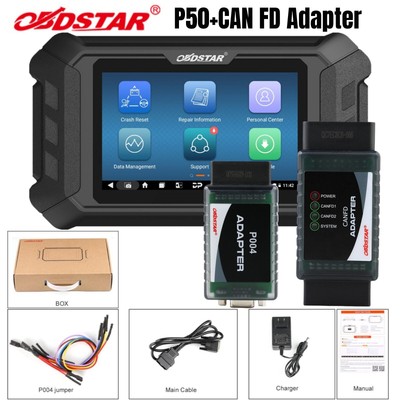 OBDSTAR P50 SRS Reset Scanner Equipment 14700+ E-C-U Part No & CAN FD ...