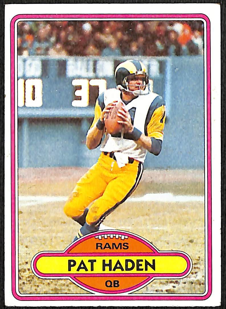 1980 Topps Pat Haden #445 Los Angeles Rams | eBay