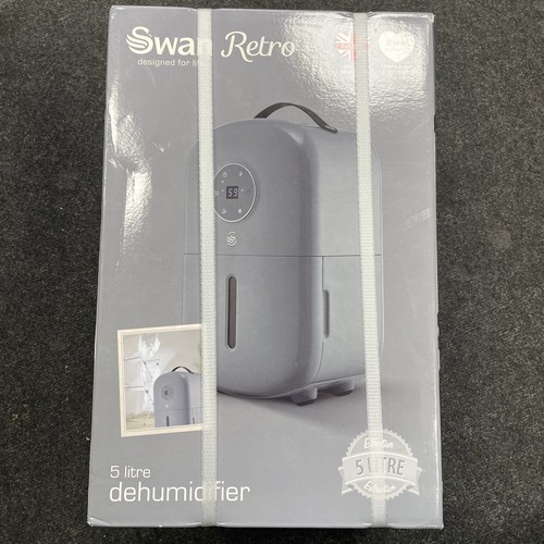 Brand New Dehumidifier 5L by Swan SH16501 with Smart Sensor Retro Range ...