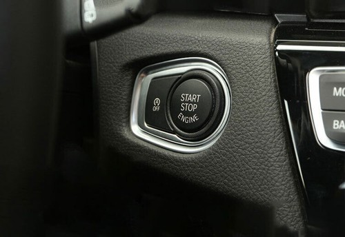 For BMW 3 4 Series 2013-2019 Matte Silver Start/Stop Button Ring Cover ...