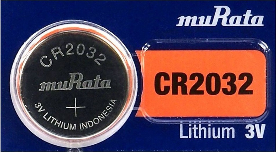 100 Murata CR2032 Battery 3V Lithium Coin Cell (Replaces Sony CR2032 ...