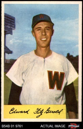 1954 Bowman #168 Ed Fitzgerald Senators 7 - NM | eBay