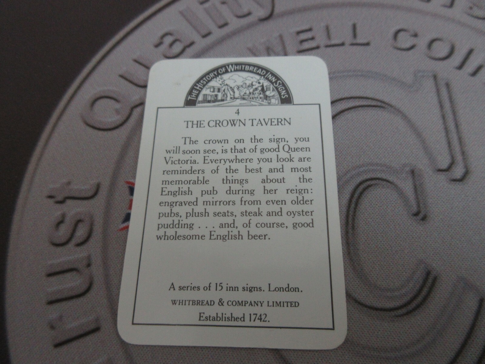 WHITBREAD INN SIGNS FROM LONDON 15 CARD SERIES, GREAT CONDITION, PUB ...