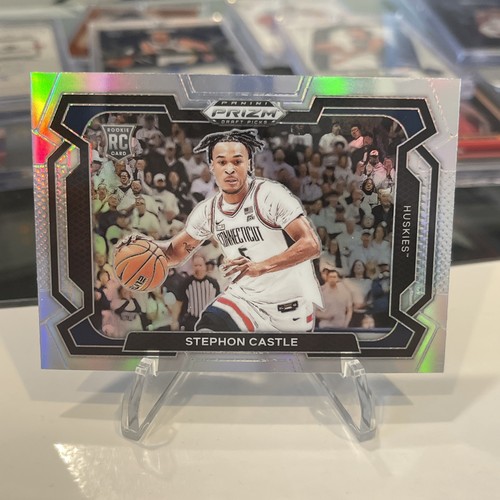 2024 Panini Prizm Draft Stephen Castle SILVER Rookie Variation 🔥 Spurs ...