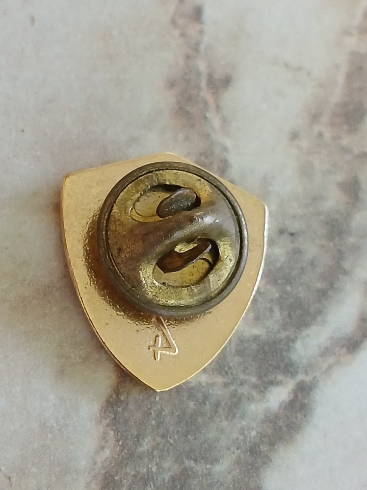 Vintage CITIZENSHIP Shield Pin Badge Lapel Tie Pinback Gold Tone Pre ...