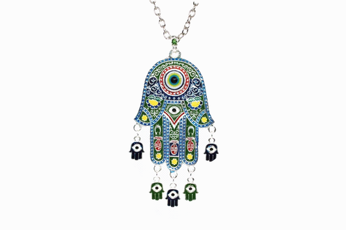 Hamsa Hand Good Luck Charm Ornament Khamsa Hand of God Fatima Miriam ...