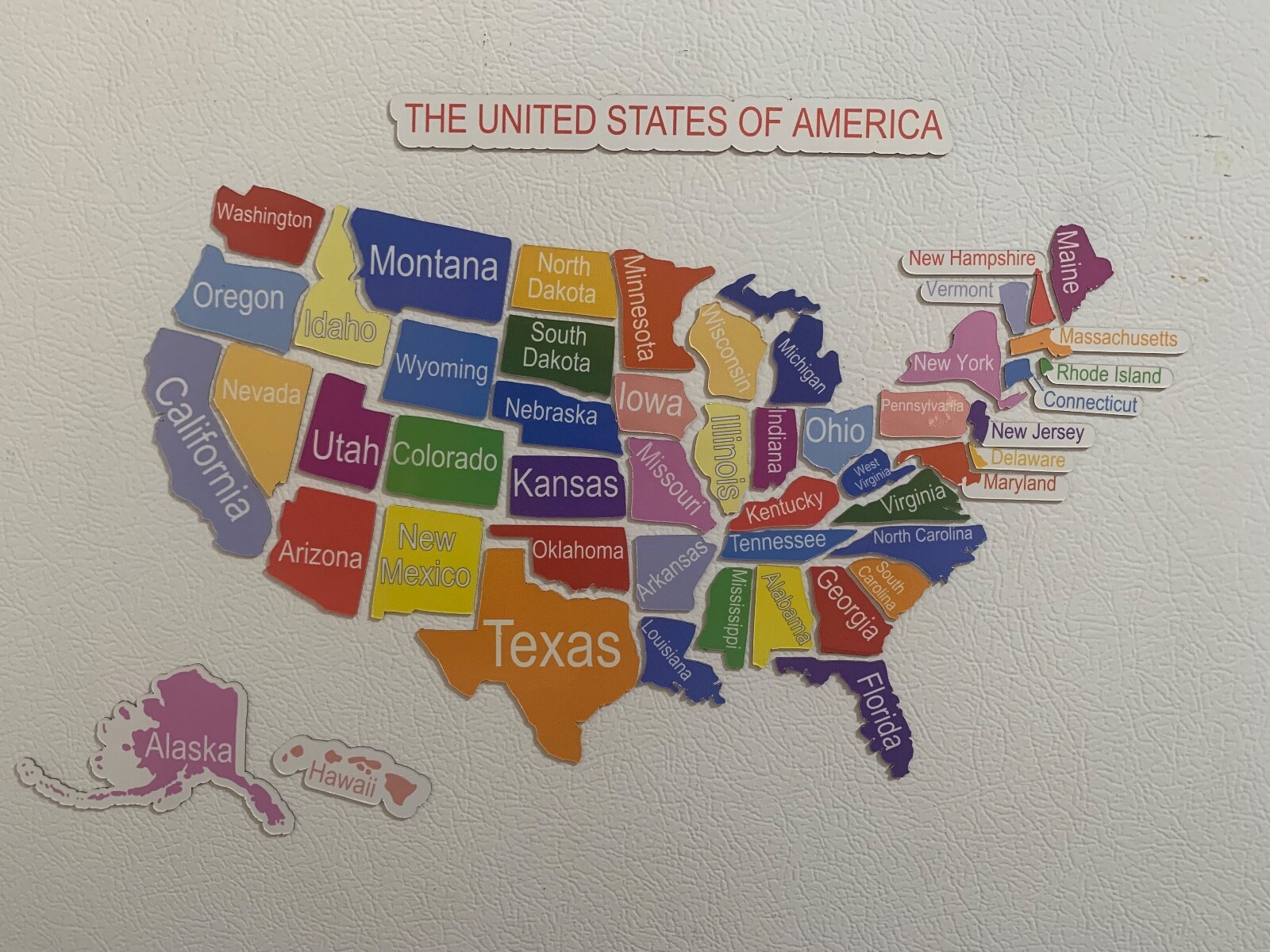 US Map Refrigerator Magnet (All 50 States) | eBay