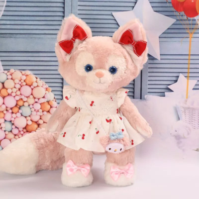 40cm LinaBell Plush Toy Pink Fox with Cherry Skirt Doll Duffy Friend ...