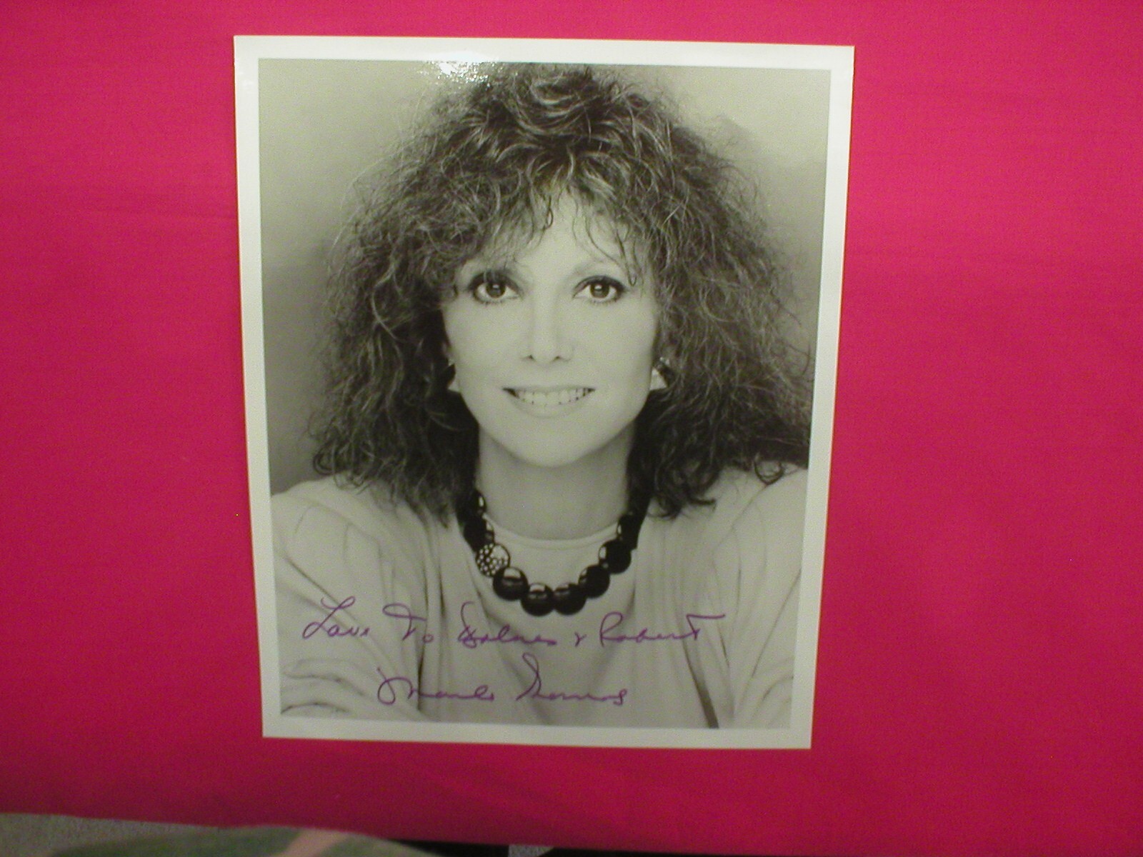VINTAGE HAND SIGNED & PERSONALIZED PHOTO Of MARLO THOMAS 8X10 | eBay