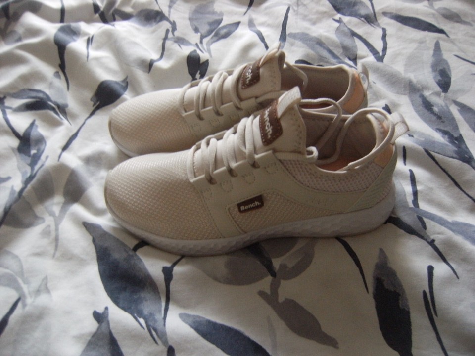 LADIES BENCH MEMORY FOAM BEIGE BRAND NEW TRAINERS IN BOX 5.5 UK 39 EU ...