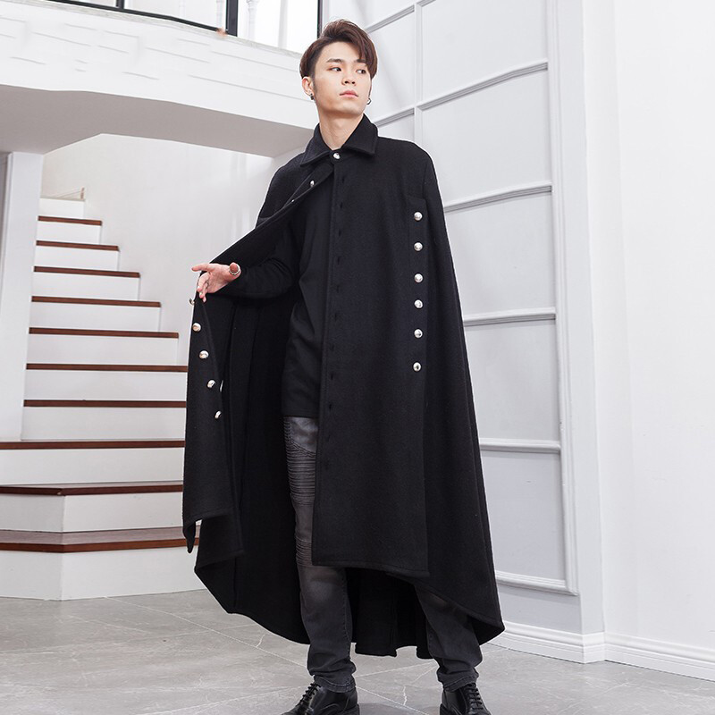 Military Style Cape Coat