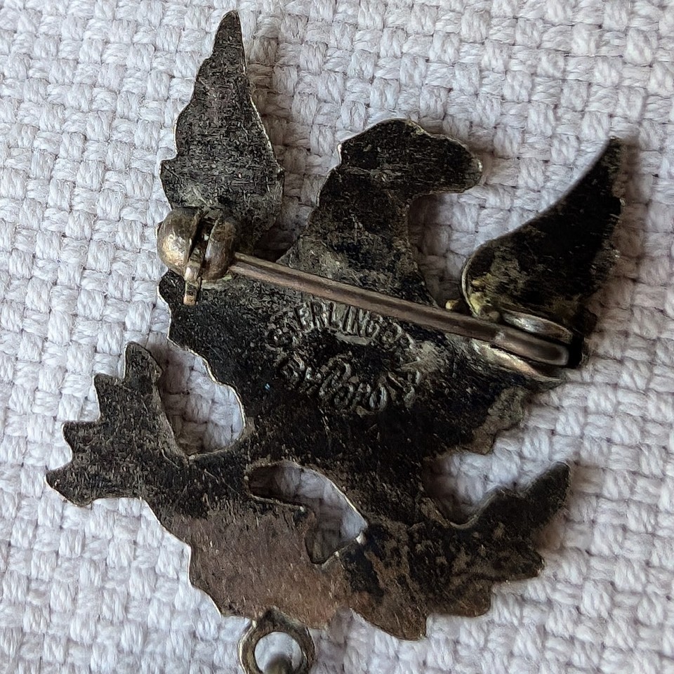 Vintage WW2 CORO Sterling Silver Sweetheart In The Service Homefront ...