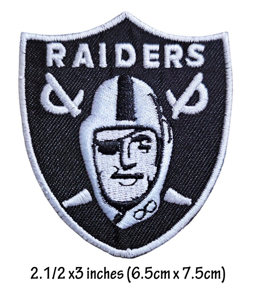 Raiders Football Logo Embroidery Patches ,iron ,sew *TH- USA BY USPS ...