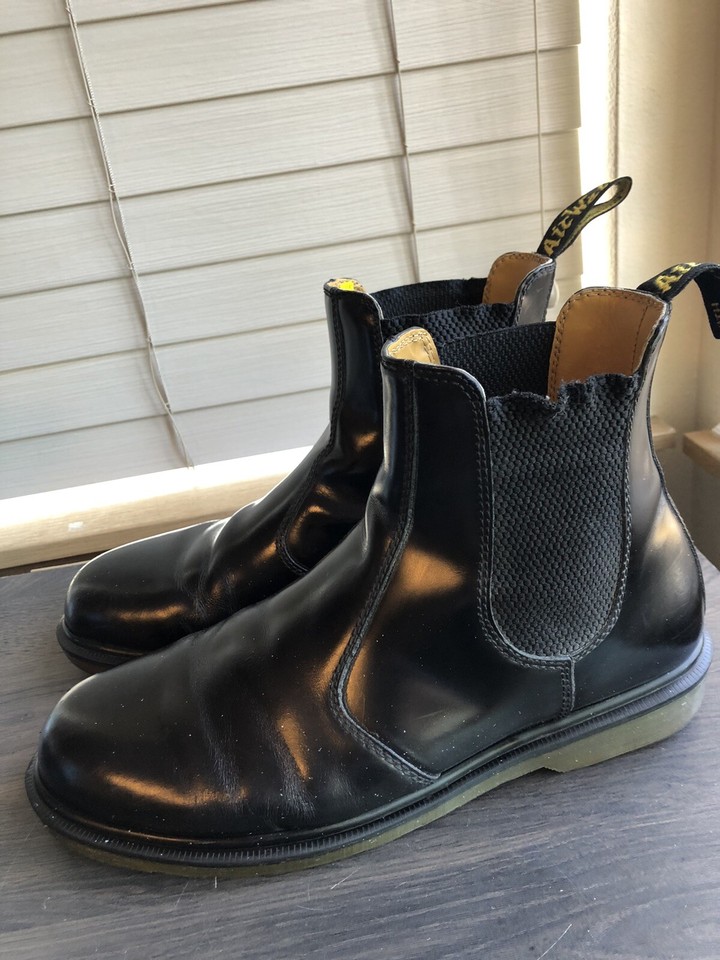 Dr. Doc Martens 2976 Black Leather Chelsea Boots Men's US Size 11 Men’s ...