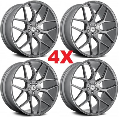 22 ASANTI ABL27 TITAN WHEELS RIMS EXPLORER OEM OE SPECS BRUSHED ...