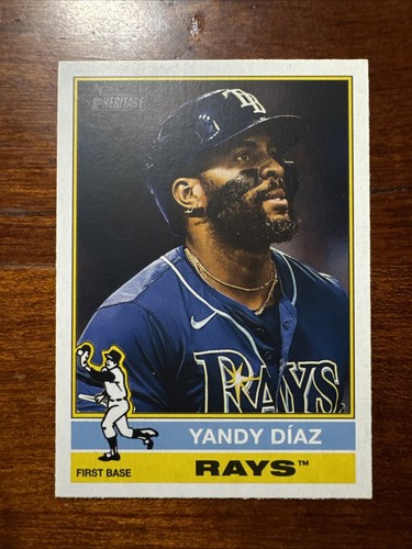 Yandy Diaz 2025 Topps Heritage #215 Tampa Bay Rays Baseball Card | eBay