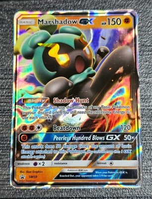 Marshadow GX Pokémon TCG Card Holo Promo SM59 SM Black Star Promo | eBay UK