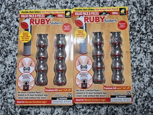 2 Pack As Seen TV Ruby Sliders SMALL, Chair Covers Protect Hard Surface Floors | eBay