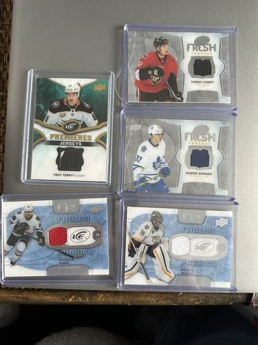 Upper Deck Ice Hockey , Lot Of 5 Patch , Rookie Cards . 2015-2018, Kane ...