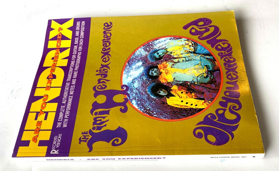 JIMI HENDRIX Are You Experienced-Recorded Version-1989-Guitar Bass Drm ...