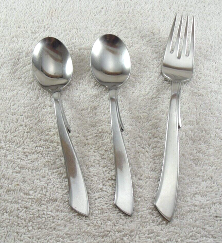 Ballet Teaspoon & Salad Fork Lot Wallace Satin Stainless Flatware | eBay