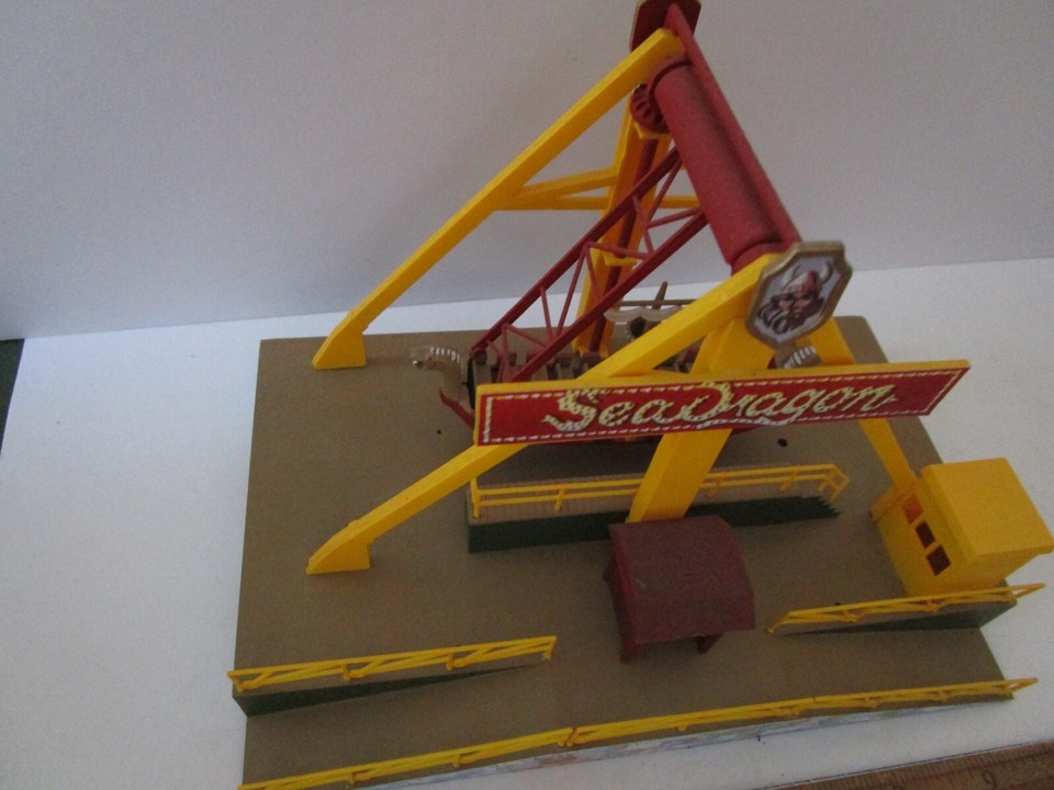 Built & Painted HO 1/87 Carnival Fair Sea Dragon Amusement Ride For ...