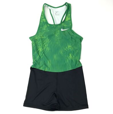 Nike Digital Track Race Day Unitard Running Singlet Women's M Green ...