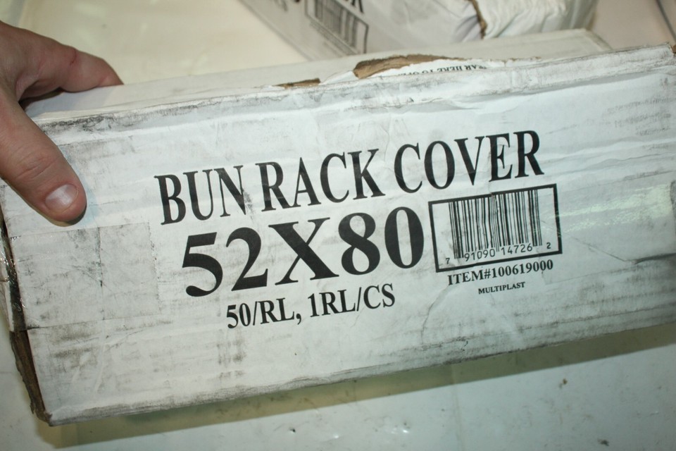 52x80 Bun Rack Cover Plastic 50 Pack | eBay