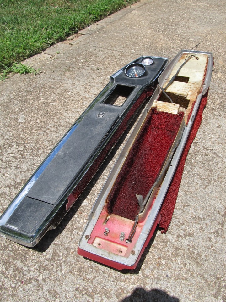 1965 65 Chevy Impala Center Console Assembly w/ clock Driver Quality SS ...