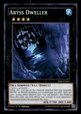 Yu-Gi-Oh! TCG Abyss Dweller The Secret Forces THSF-EN047 1st Edition ...