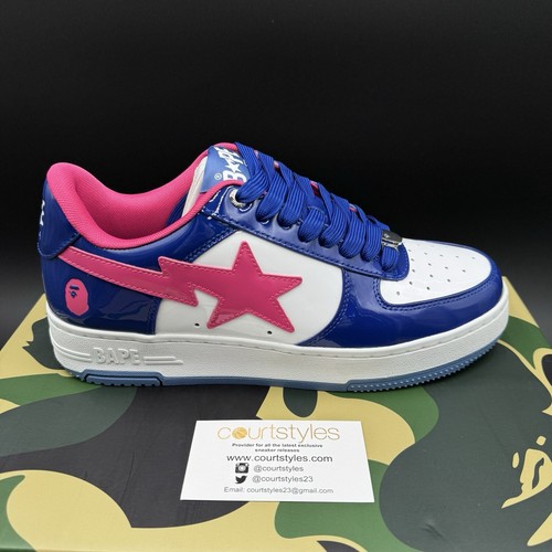 NEW A Bathing Ape Bape Sta #1 Blue Pink Fast Shipping | eBay