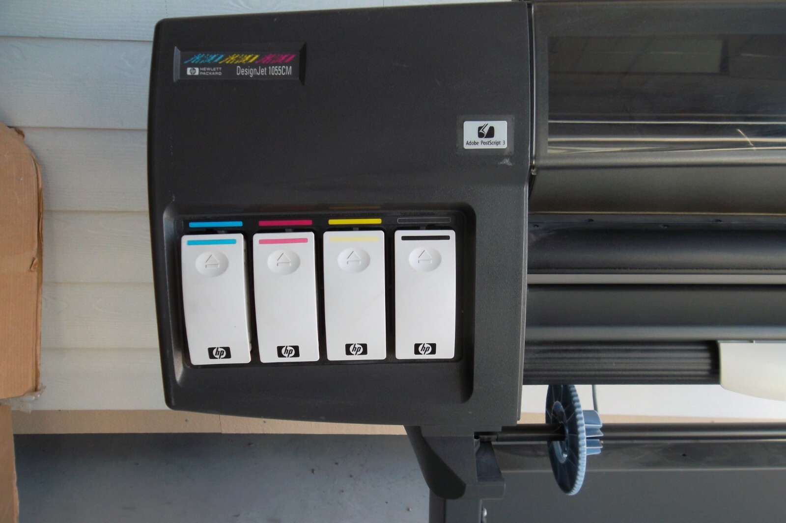 HP DesignJet 1055CM Plotter 36" Wide Color Inkjet USB Network JetDirect ...