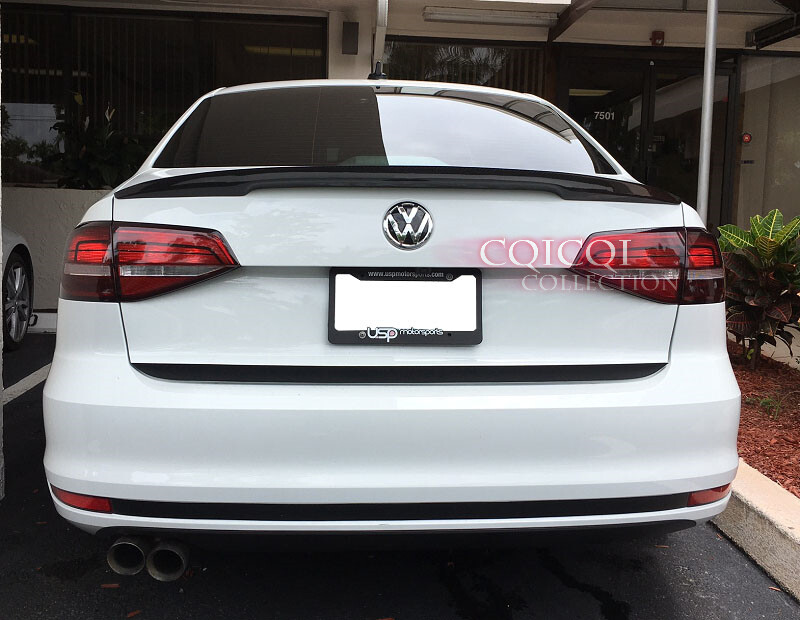 Carbon Fiber trunk spoiler for VW 11-17 JETTA MK6 Sedan S SE GLI TDI ...