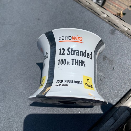Cerro Wire THHN 12 Stranded Wire, 100 Ft, Green PVC Insulated, Copper ...